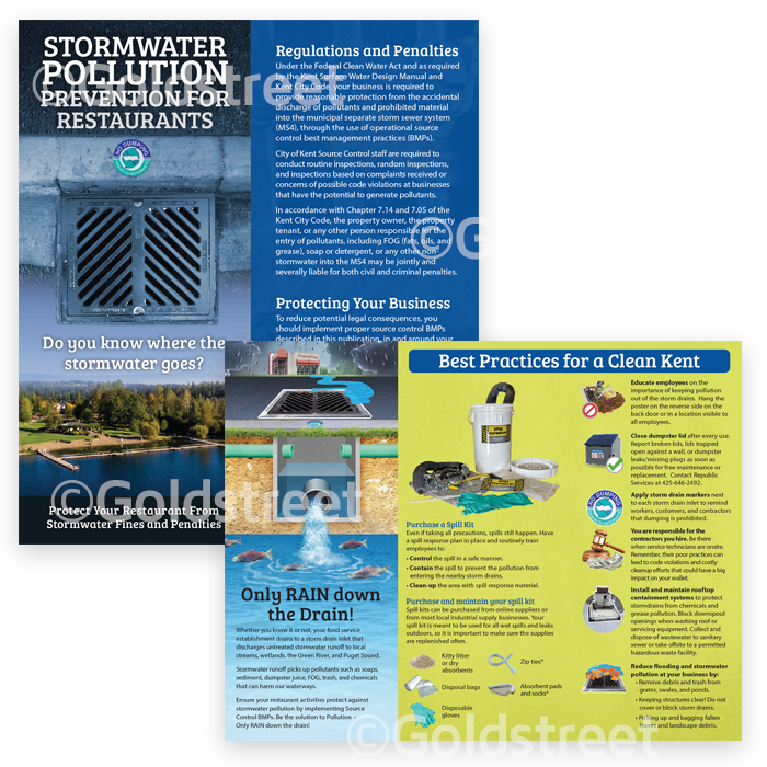 Stormwater Pollution Prevention For Restaurants Brochure 8 5x11 